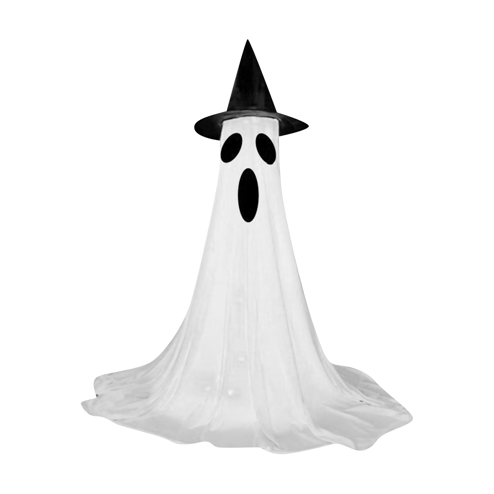 55 in. Halloween Scary Ghost Sets 2 Pcs — White Glow with Eerie Shadows ...