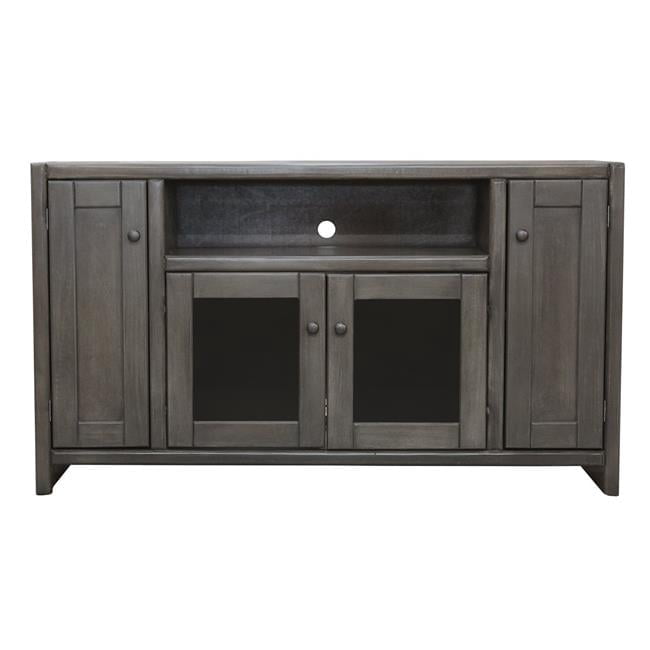 55 in. Poplar Contemporary TV Stand, Caribbean Rum - Walmart.com