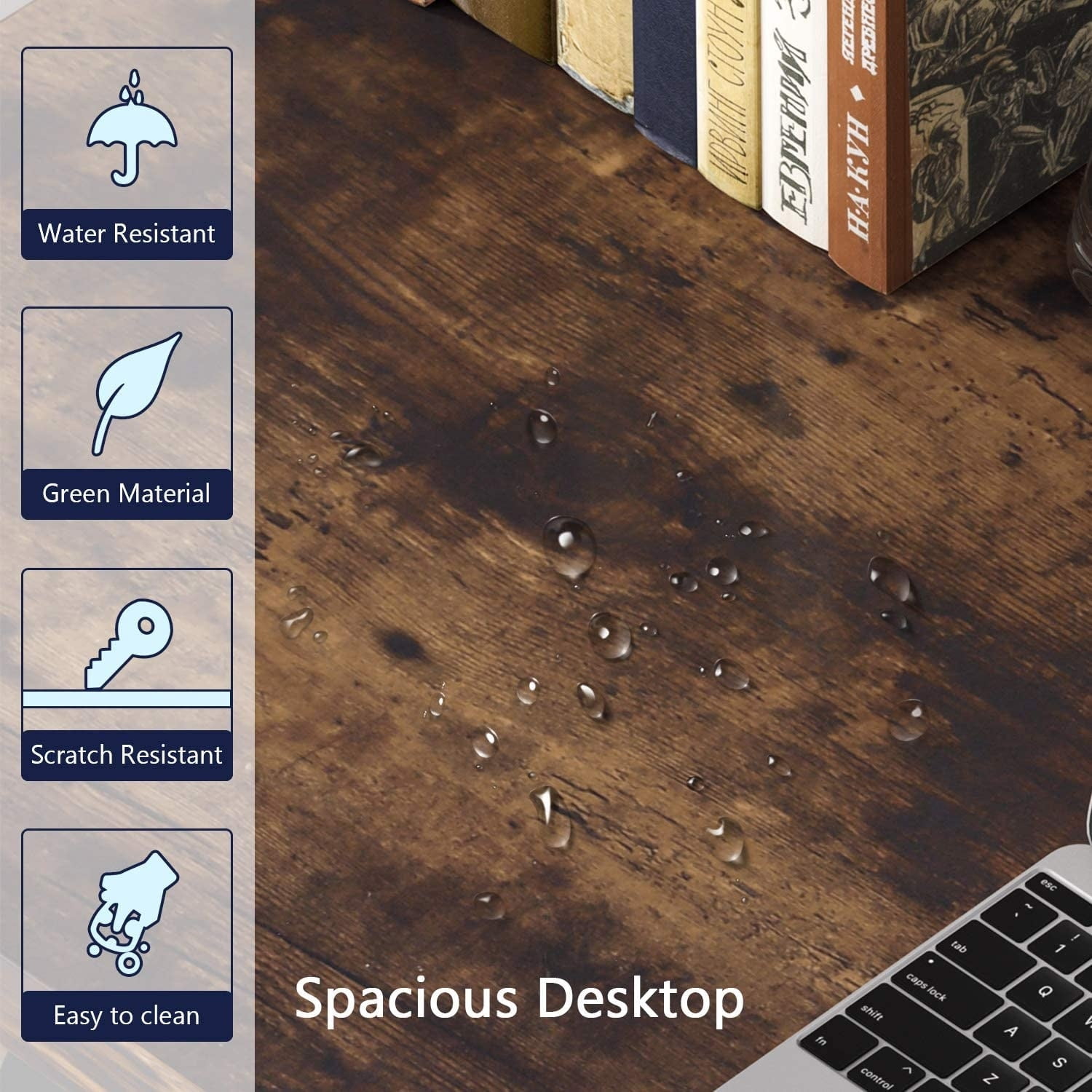 55 inch Writing Computer Desk, Vintage Style - Walmart.com