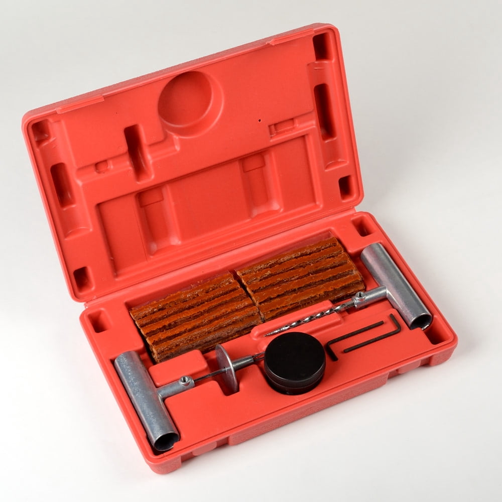 55 pc Auto Tire Repair Kit T Handle Insert w/ Plugs & Spiral Tool ...