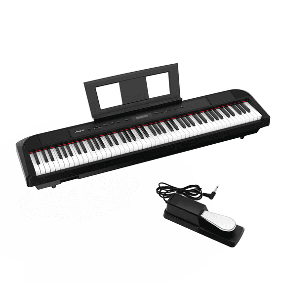 55" x 19" x 12" Digital Piano, Full Size 88 Key Weighted Hammer ...