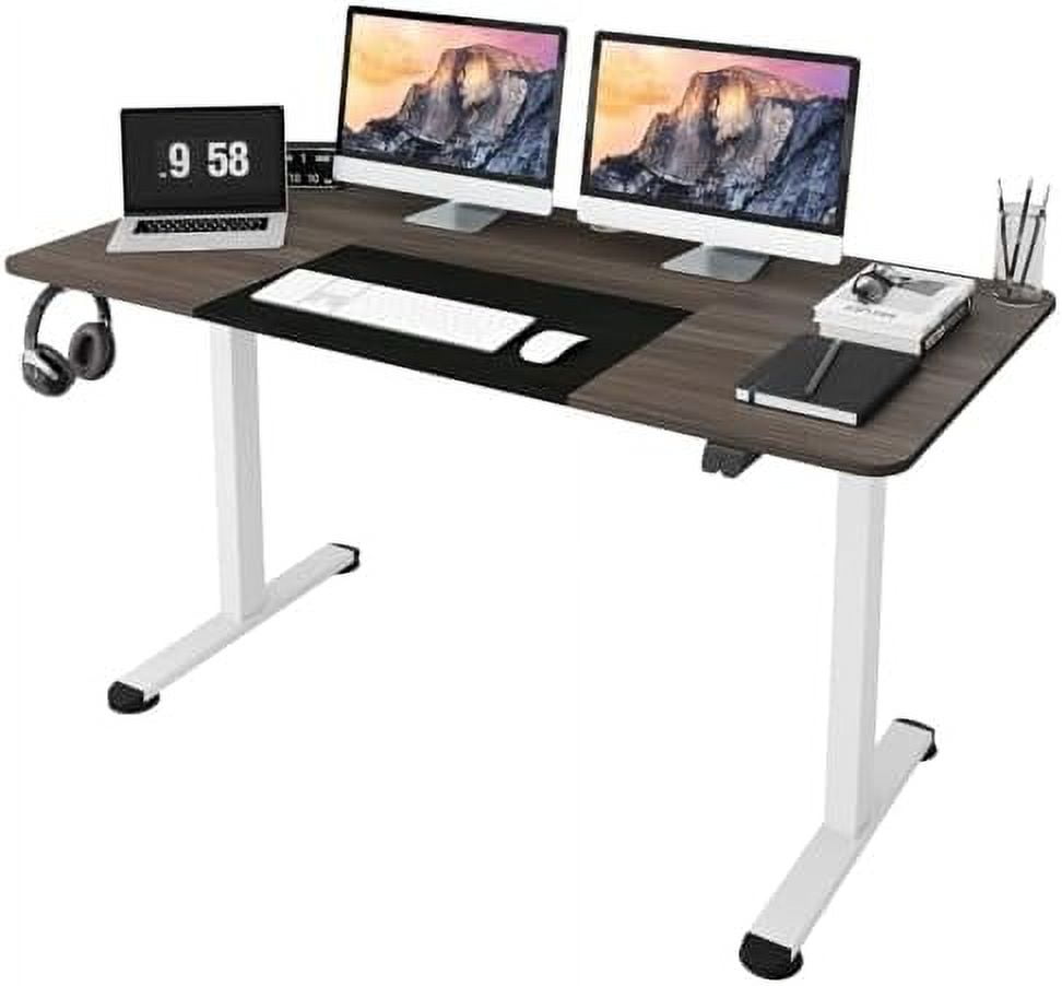 55 x 28 Inch Large Electric Standing Desk Height Adjustable Sit to ...