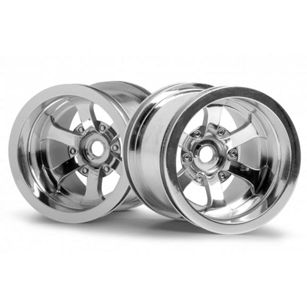 55 x 50 mm Scorch 6-Spoke Wheel, Shiny Chrome - 2 Piece - Walmart.com