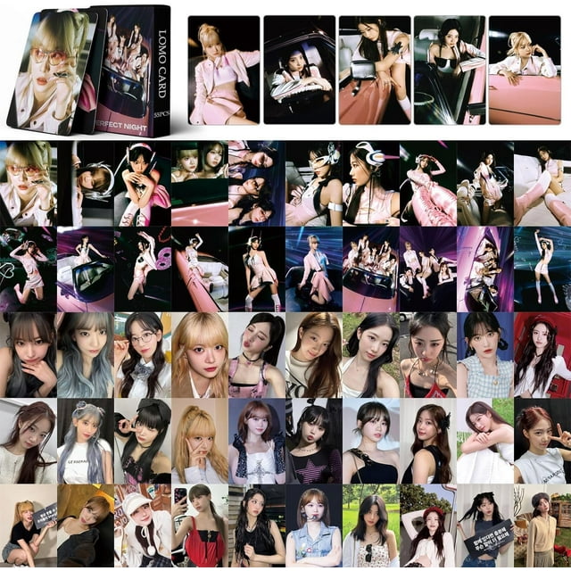 55 x Le Sserafim Photocards The Perfect Night New Album LESSERAFIM Lomo ...