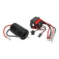 550 21t Motor 60A Waterproof Two Way Brushed ESC Kit for SCX10 1/10 ...