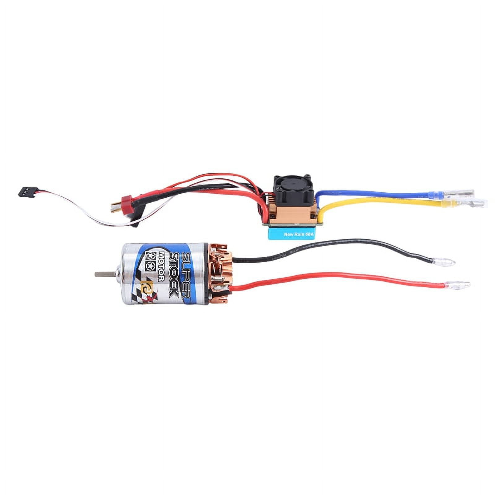 550 Brushed Motor 16T & 480A Waterproof Brushed ESC Speed Controller ...