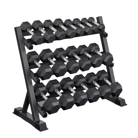 Rubber Dumbbell Sets for Home & Gym Strength Training | Walmart