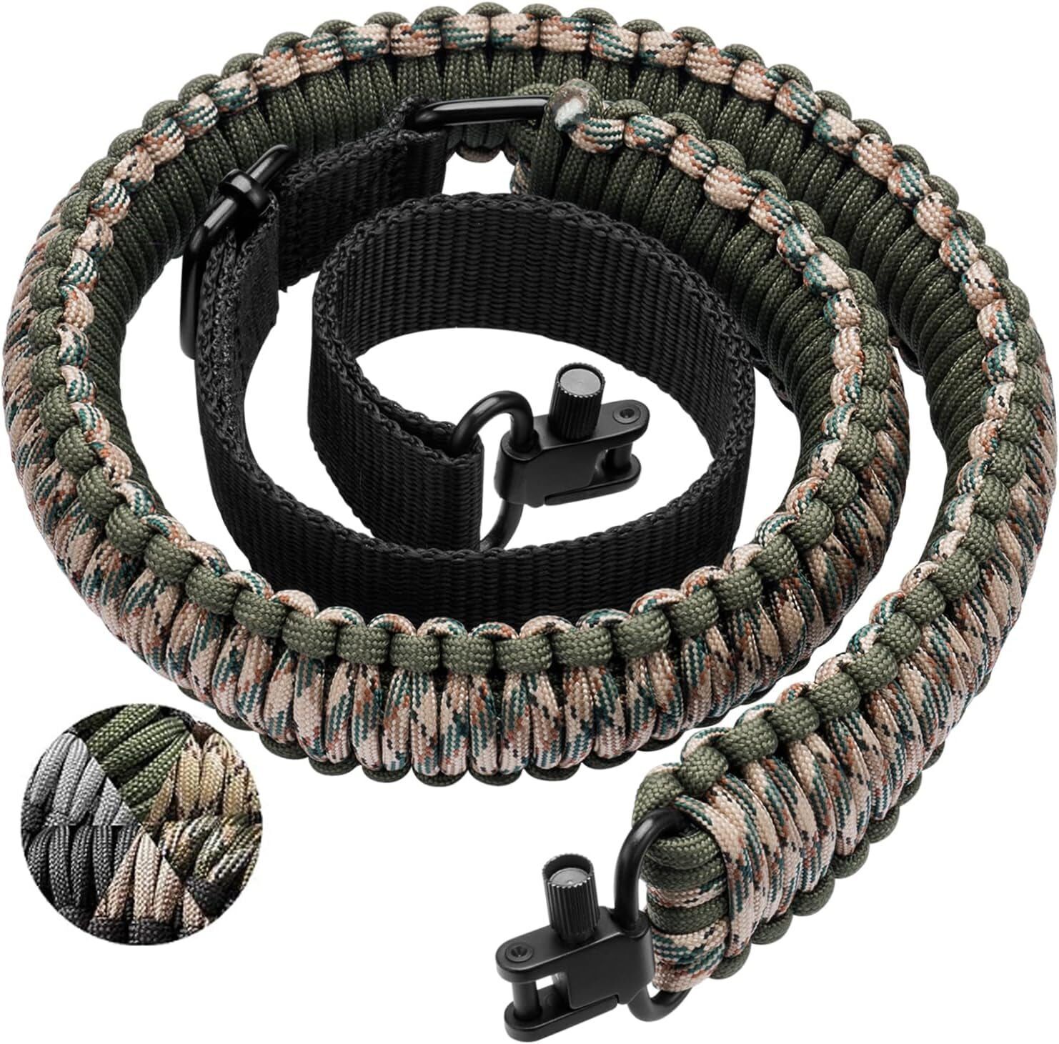 550 Paracord Sling Crossbow 2 Point Adjustable Swivel - Walmart.com