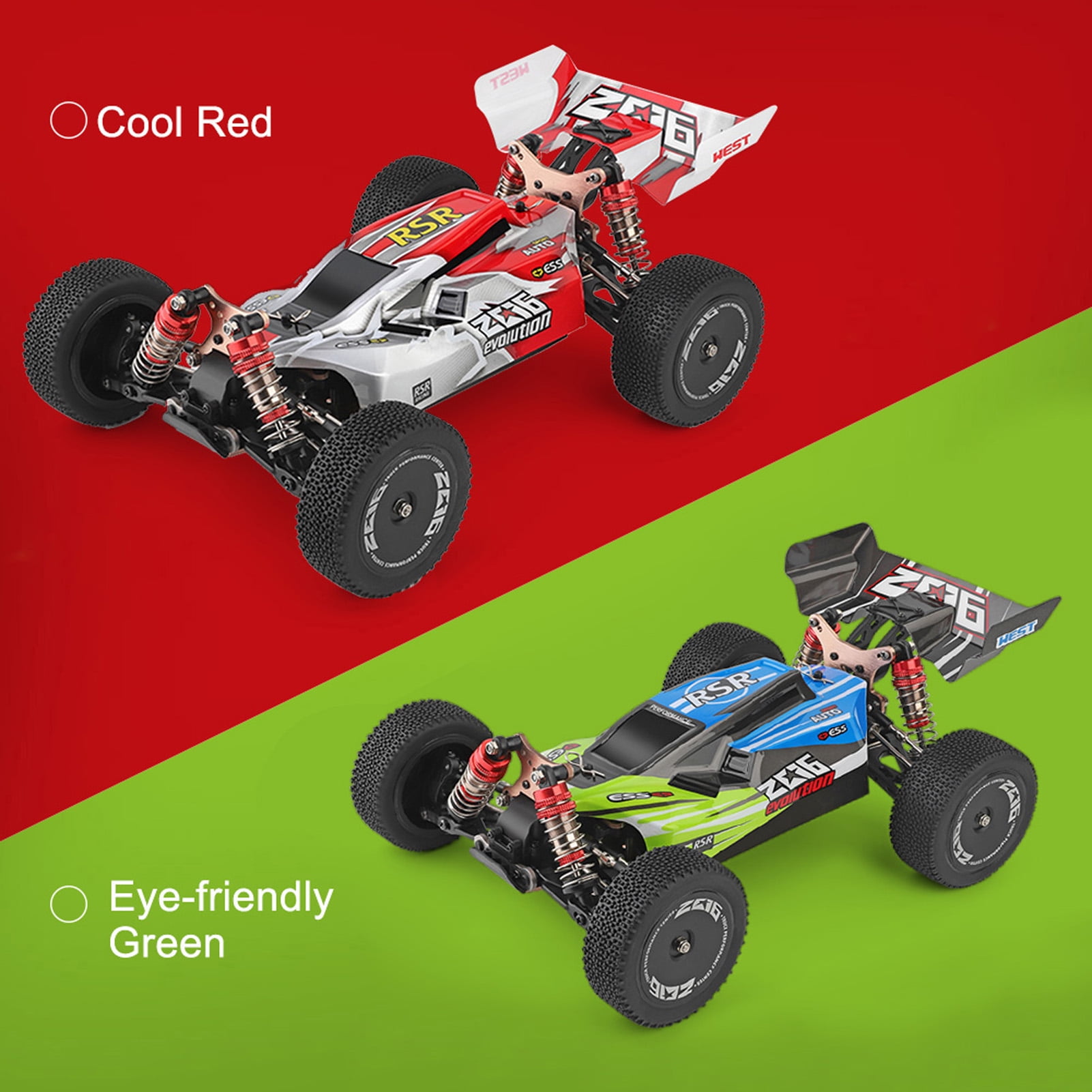 550 RC Car 60km/h High Speed 1/14 2.4GHz RC Car 4 Wheel Drive Racing ...