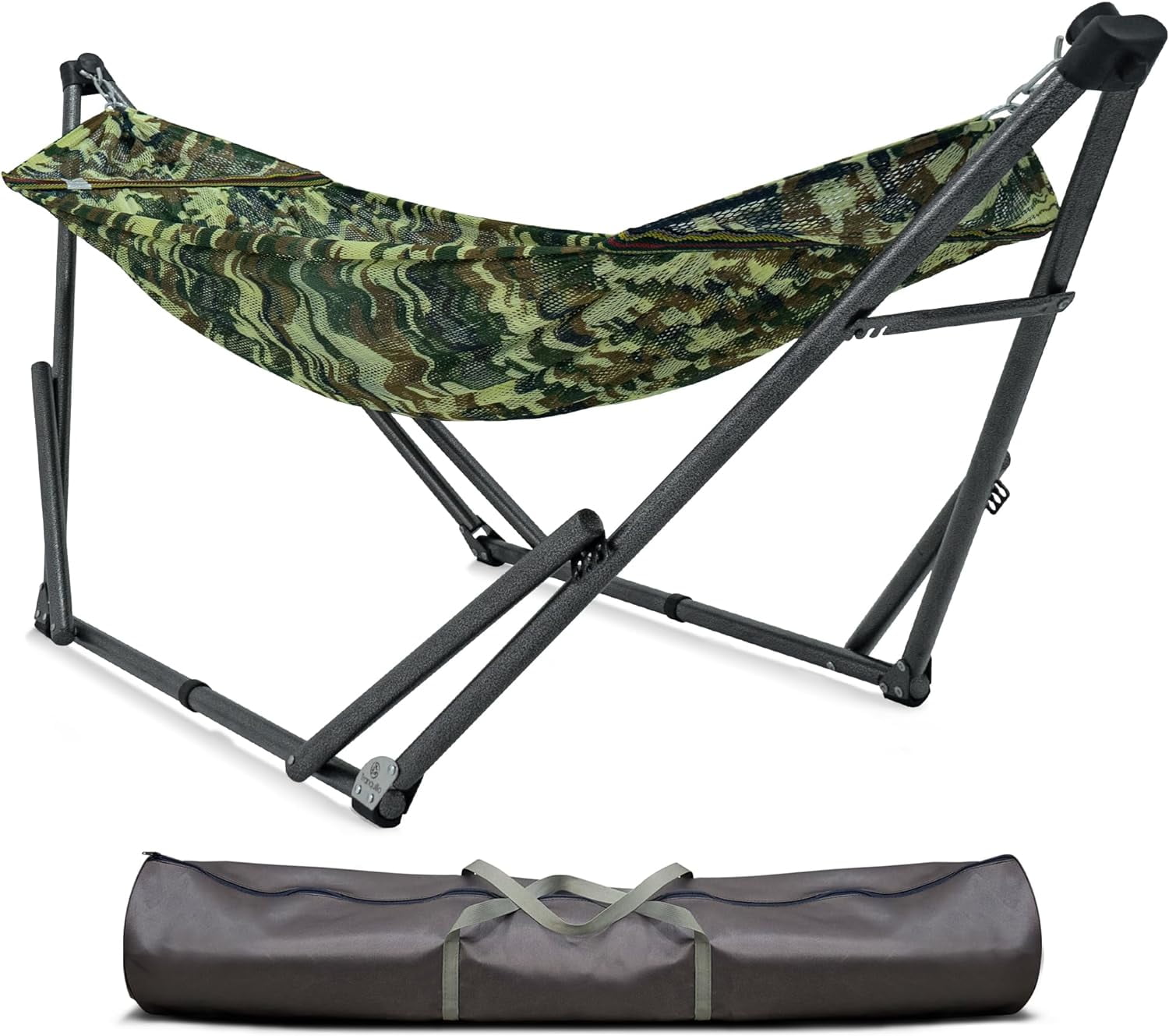550 lbs Capacity Hammock , Hammock Stand, 30s Folding Camping Hammock ...