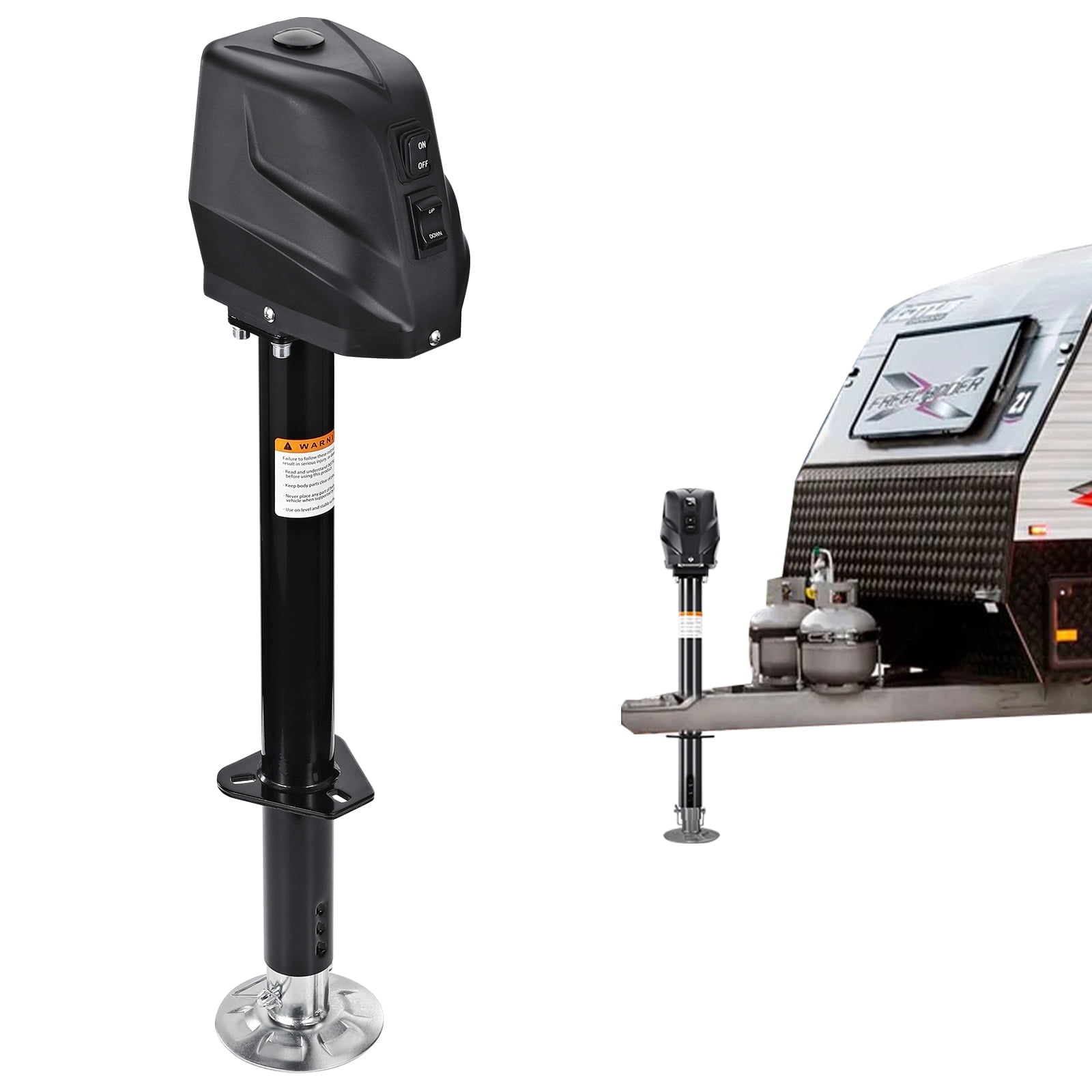 5500-7500lbs Electric A-Frame Trailer Jack, 23.2" Vertical Travel, 12V ...