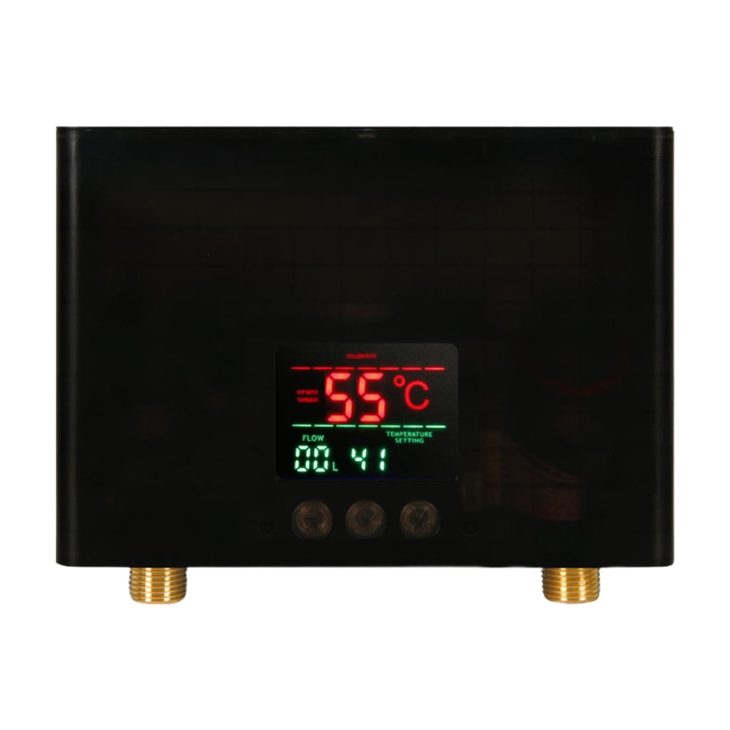 5500W Electric Tankless Water Heater with LED Display and Remote ...