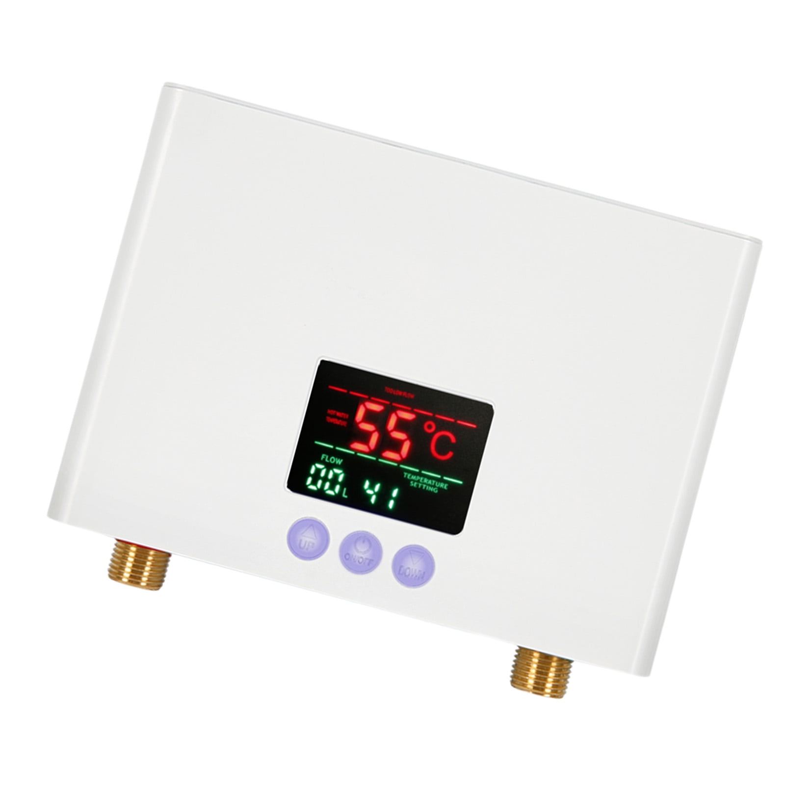 5500W Electric Tankless Water Heater with LED Display and Remote ...