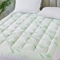 550GSM Bamboo Fiber Mattress Protector, Thick Pillow Top Mattress Pad ...