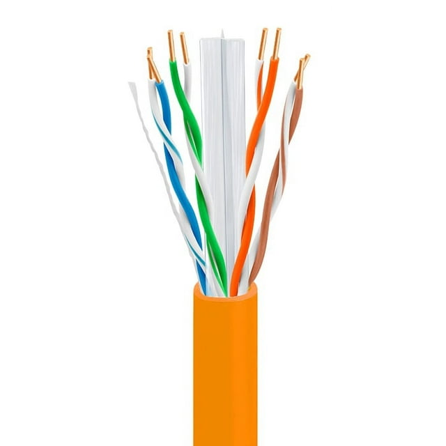 550MHZ CAT6 BLUE PLENUM CABLE 1000ft Bulk, [Fluke Passed] 23AWG 4Pair ...