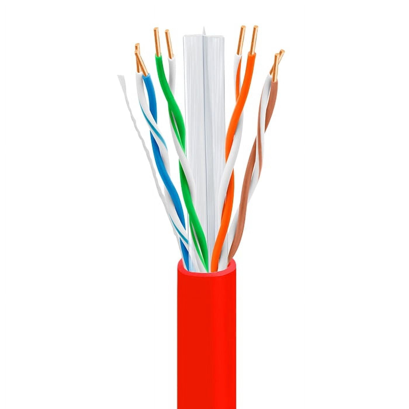 550MHZ CAT6 BLUE PLENUM CABLE 1000ft Bulk, [Fluke Passed] 23AWG 4Pair ...