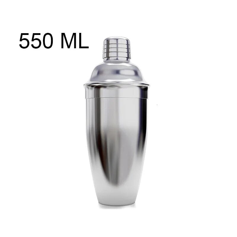 550ML/750ML Stainless Steel Cocktail Shaker Mixer Wine Martini Boston ...