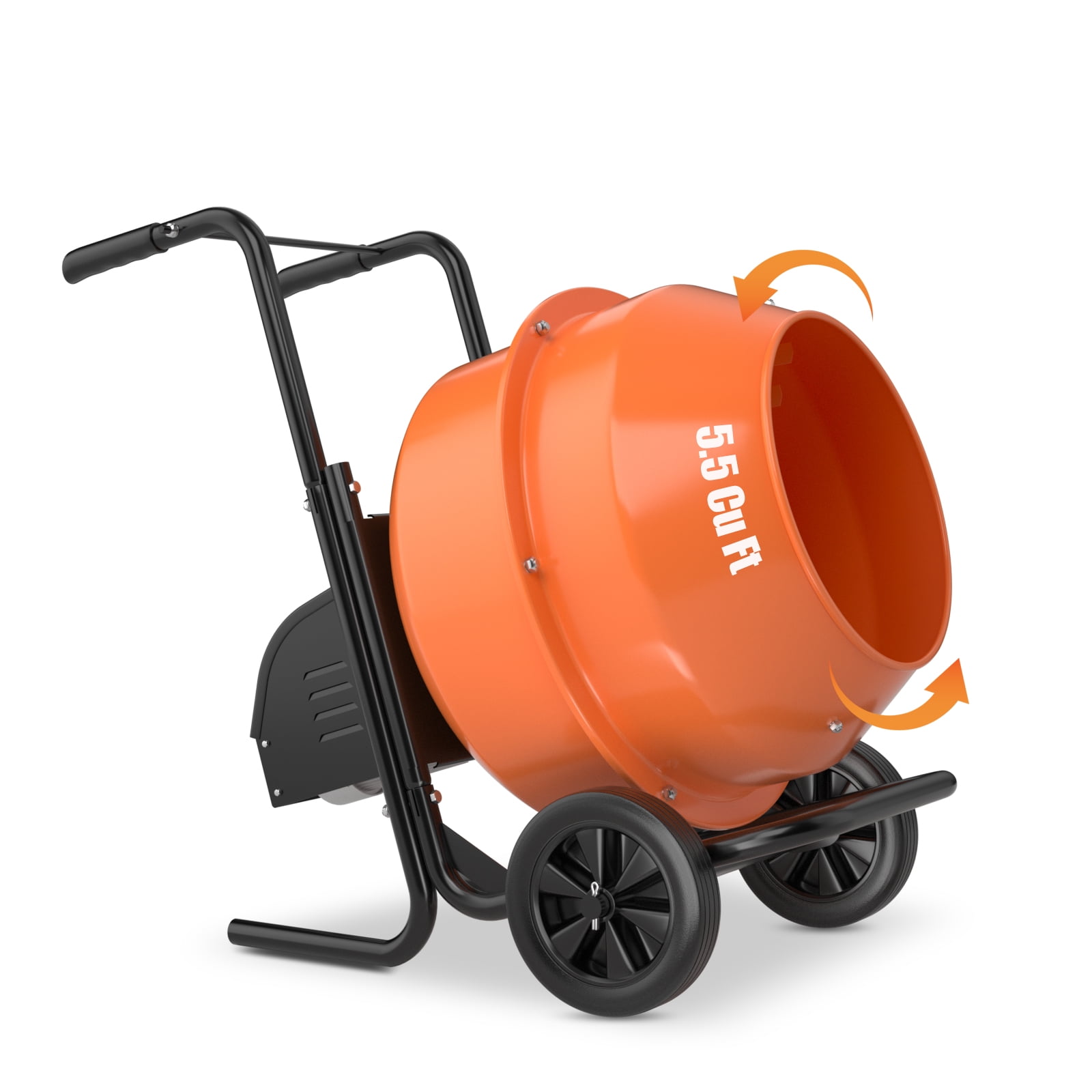 550W Heavy-Duty Electric Cement Mixer 5.5 cu ft，220V Portable Concrete ...