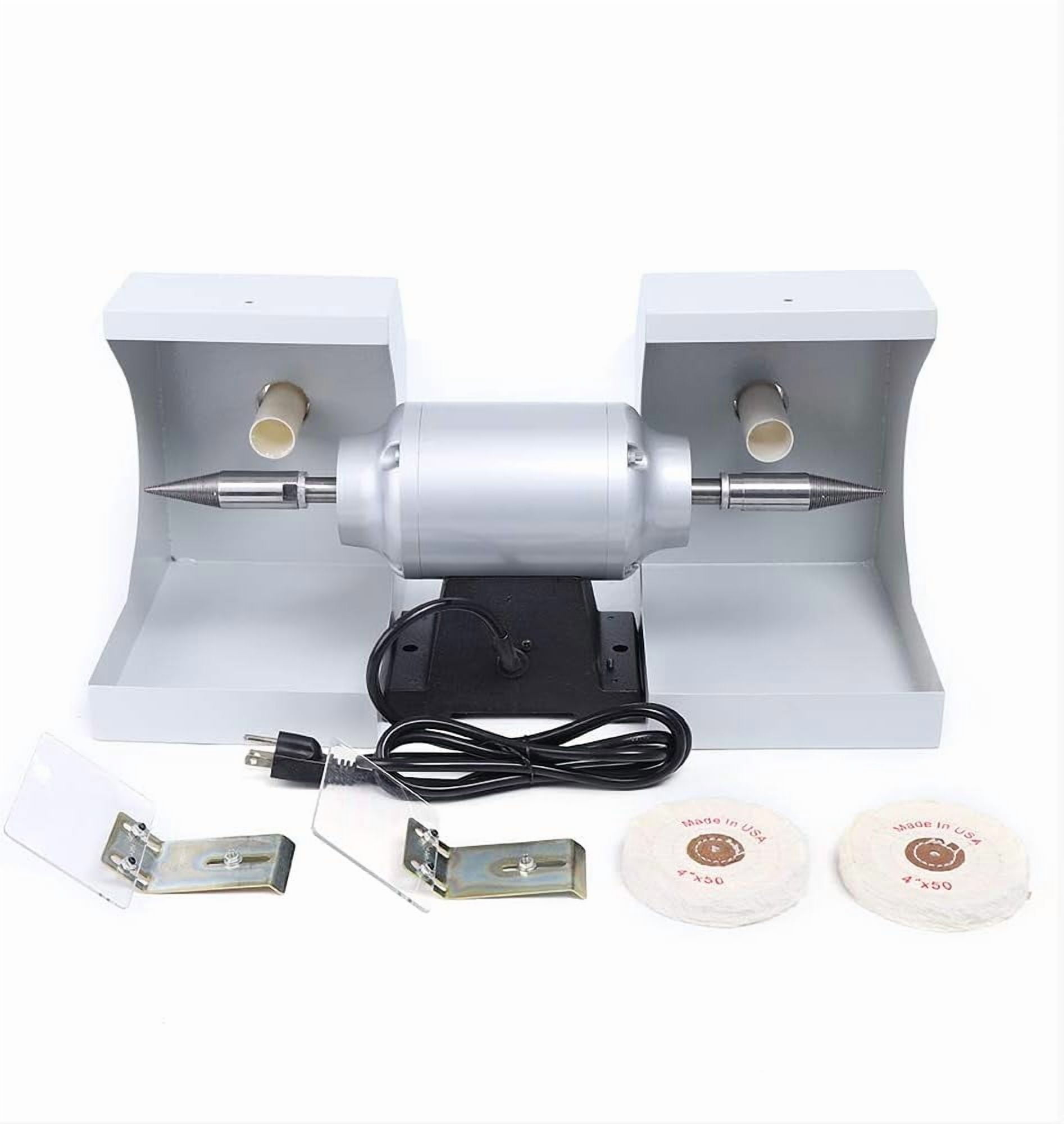 550W Jewelry Polisher Benchtop Buffer Polisher Machine Lathe Buffing ...
