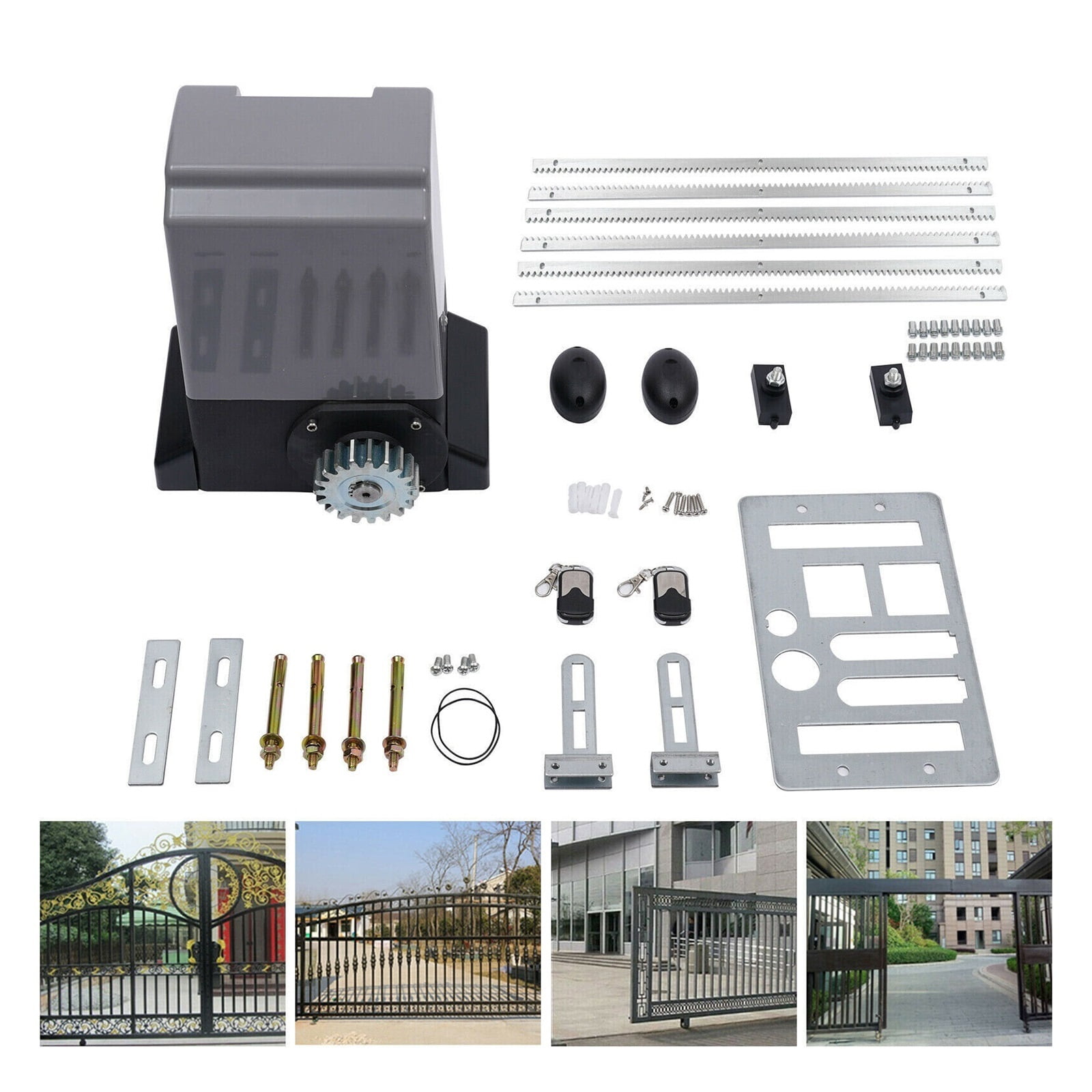 550W Sliding Electric Gate Opener Automatic Motor Driveway Security Kit ...