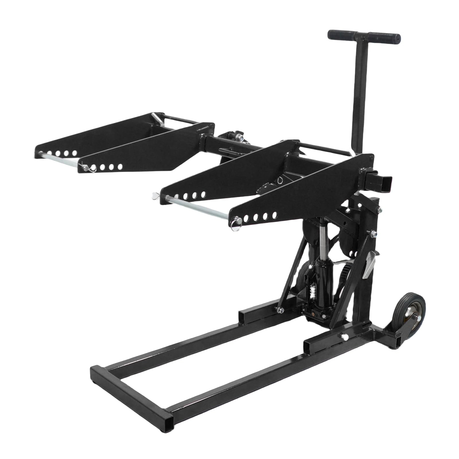 550lb Capacity, Adjustable Riding Lift Jack Heavy Duty Construction ...