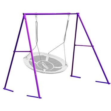 Swing-N-Slide Monster Web Swing with Green and Black Nylon Ropes ...