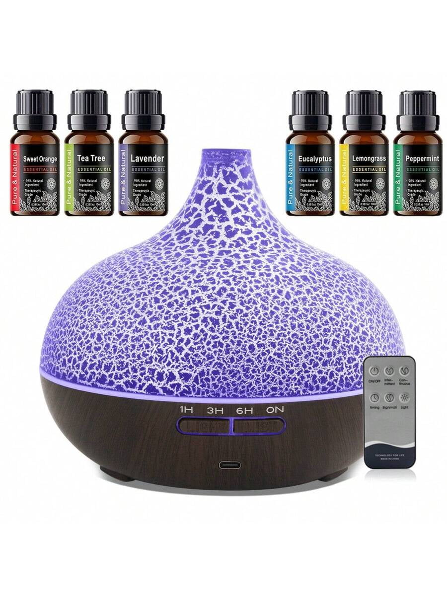 550ml Aromatherapy Humidifier With Essential Oils, Ultrasonic Cool Mist ...