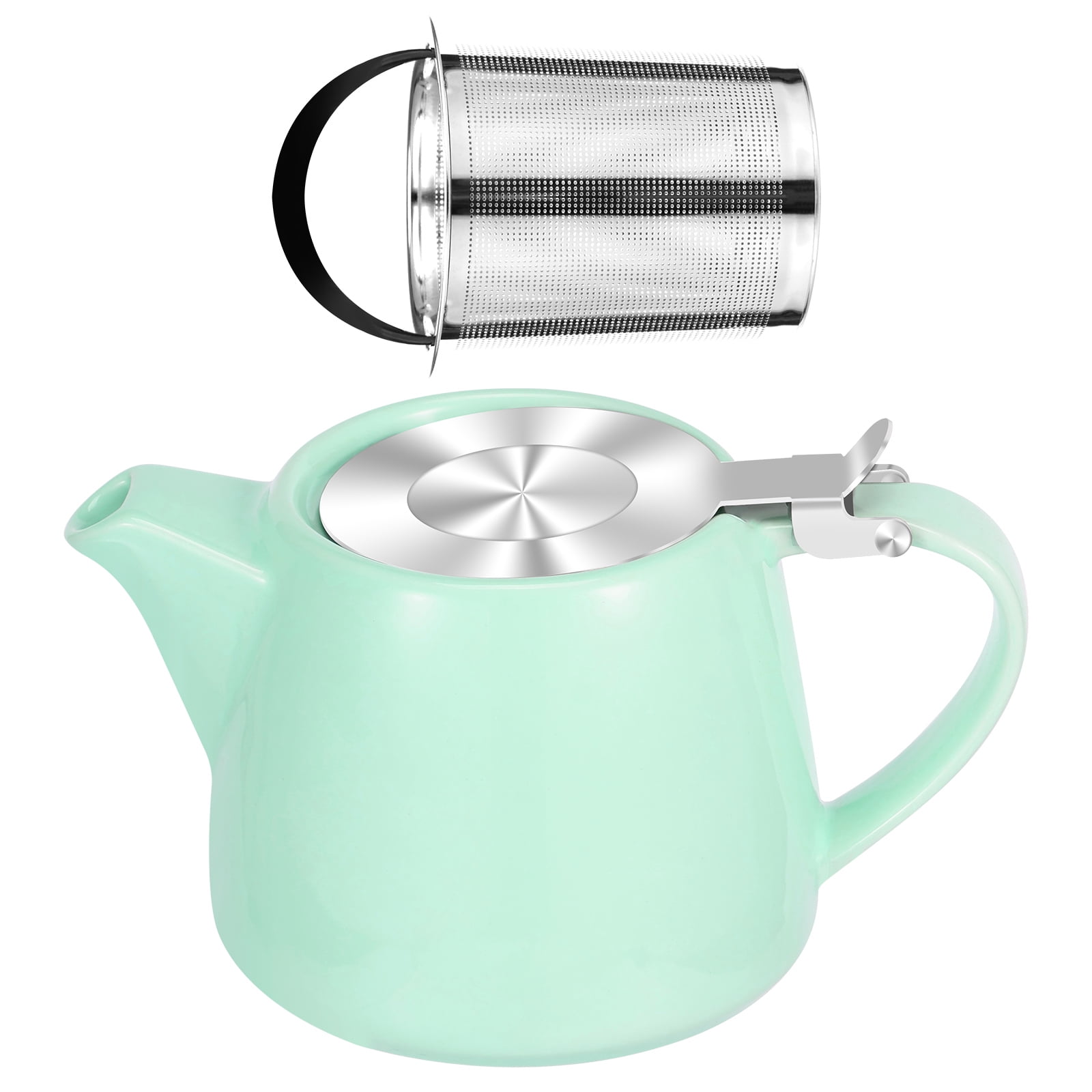 550ml Ceramic Teapot With Detachable Tea Infuser Japanese Style Porcelain Teapot Smooth Surface ...