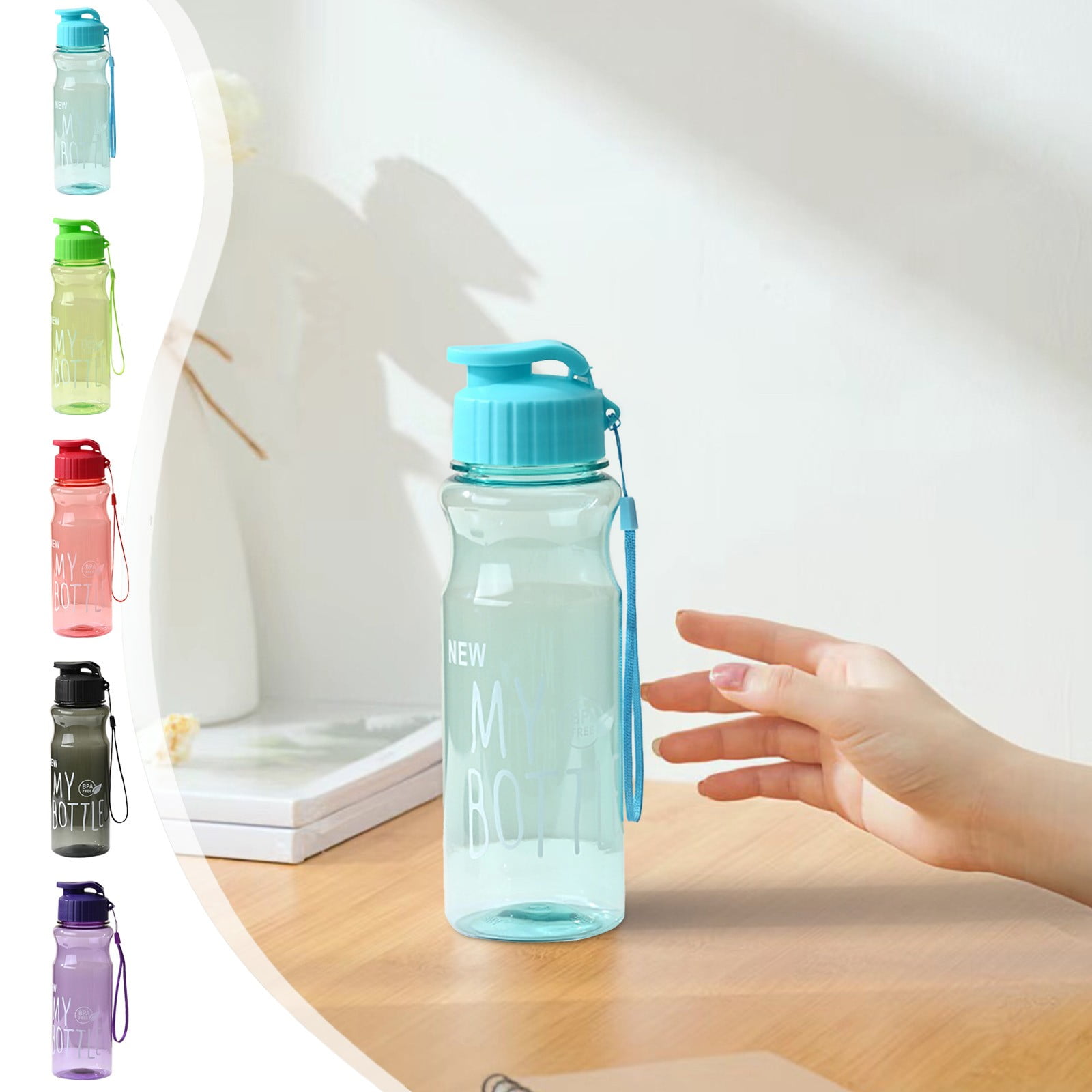 550ml Portable Leak-Proof Plastic Water Cup | Outdoor Sports & Camping ...