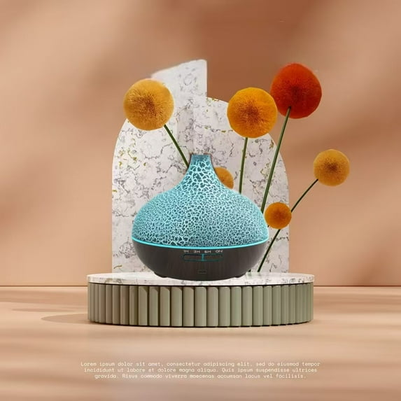 550ml Ultrasonic Aromatherapy Diffuser Crack Design Auto Shut Off Quiet ...