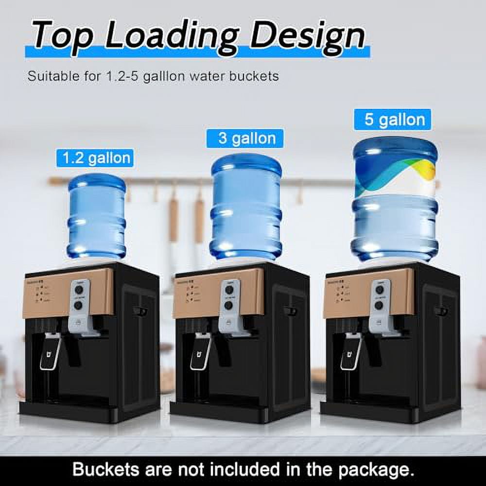 550w Water Dispenser, Top Loading Water Cooler Dispenser with Hot ...