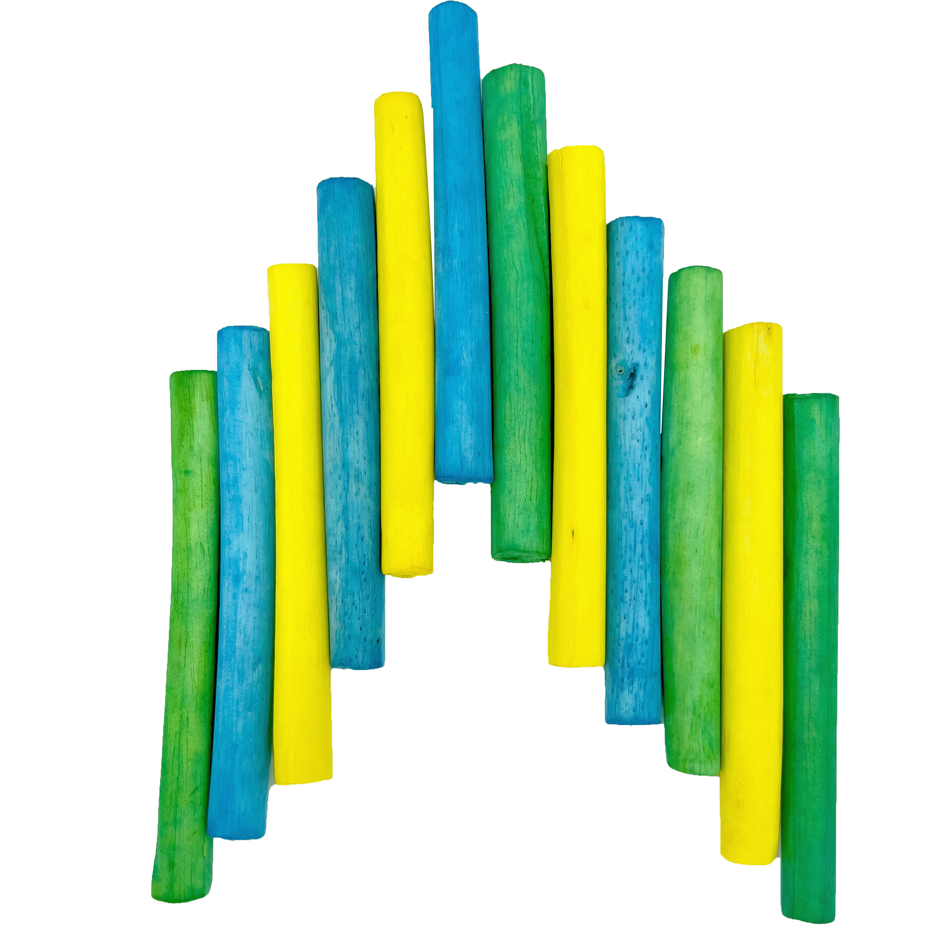 5517 Skinny Rainbow Sola Logs Pk12 Mandarin Bird Toys by M&M - Walmart.com