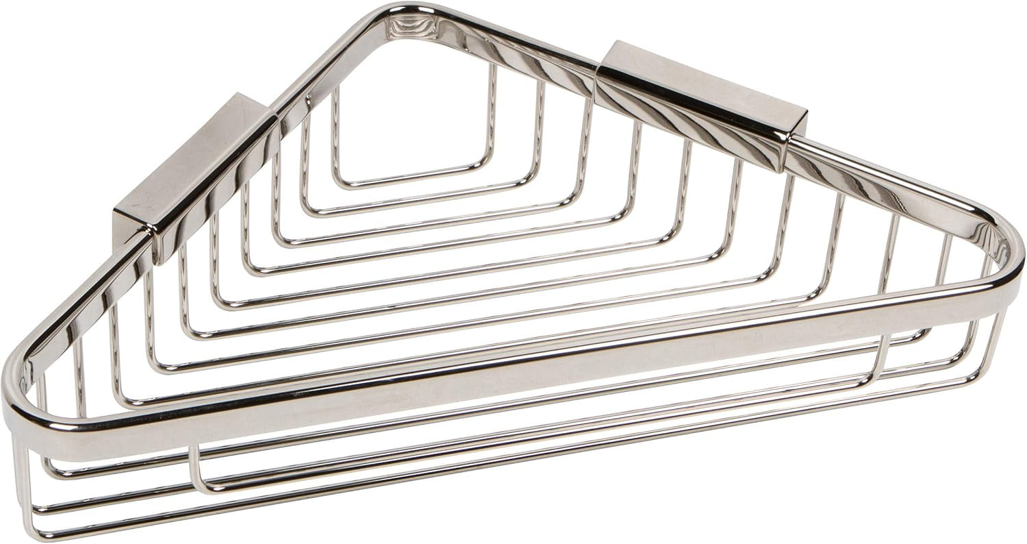 554DG/PN Hotelier Wall Mounted Deep Corner Shower Basket, Polished ...