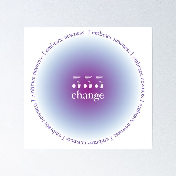 555 Change Angel Number UNFRAMED Poster, 12x18 - Walmart.com