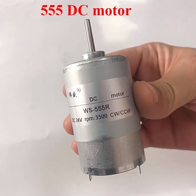 555 DC high-speed motor Micro motor 12V/24V adjustable speed positive ...
