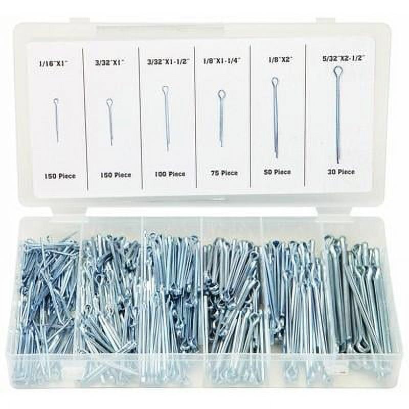 555 Piece Steel Metal Cotter Kotter Key Pin Assortment Kit Set ...