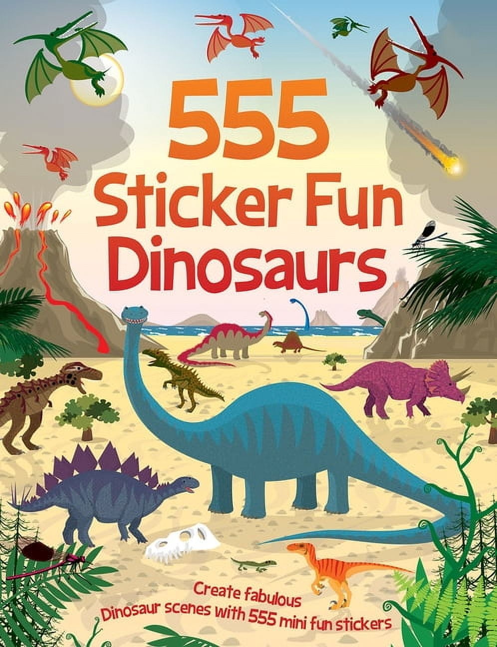 555 Sticker Fun 555 Sticker Fun - Dinosaurs, (Paperback) - Walmart.com