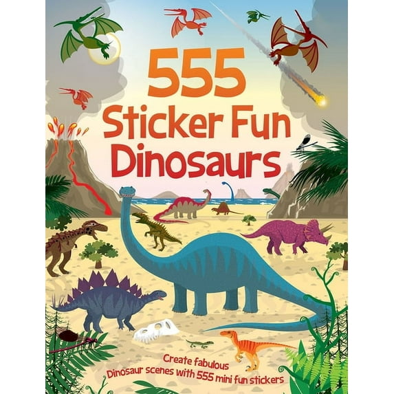 555 Sticker Fun 555 Sticker Fun - Dinosaurs, (Paperback) - Walmart.com