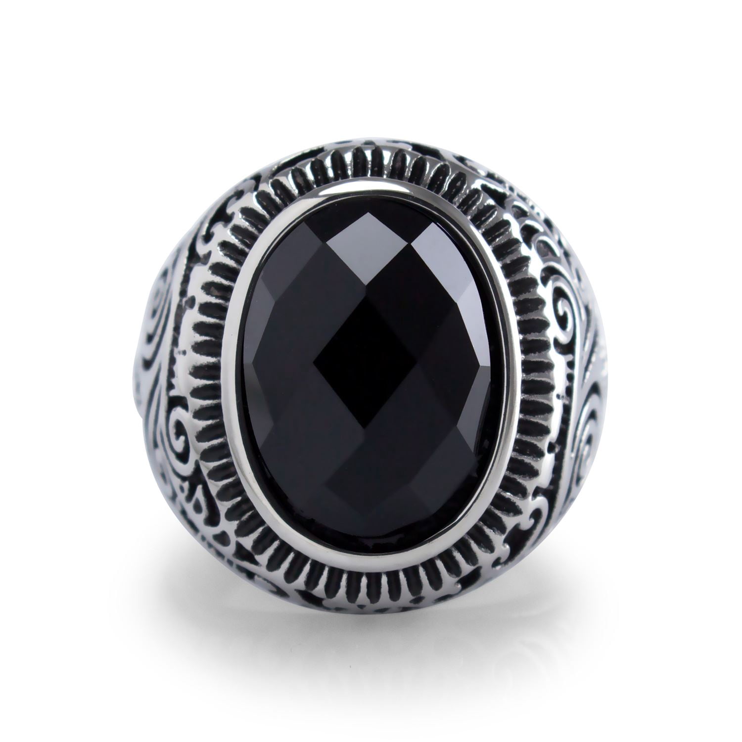 555Jewelry Classic Stainless Steel Rings for Men, Retro Vintage Celtic ...