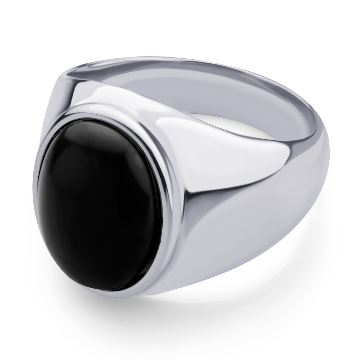 ‎555Jewelry Stainless Steel Signet Rings for Men, Elegant Contemporary ...