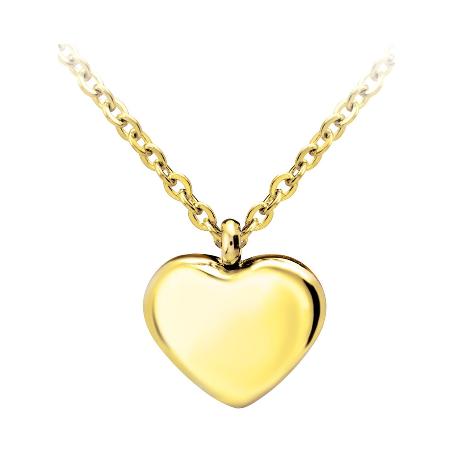 555Jewelry Womens Stainless Steel Love Cute Heart Shape Small Dainty ...