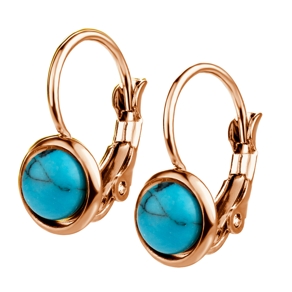 555Jewelry Womens Stainless Steel Stone Marble Round Circle Vintage ...
