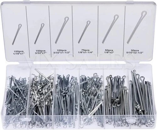 555Pc Cotter Pin Assortment Set Clip Key Fitting Tool Kit W/ Storage ...