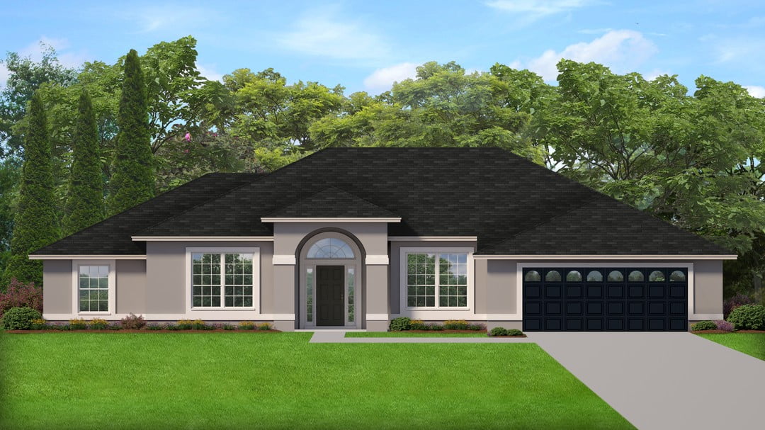 556-2065: Spanish Mediterranean 3 Bed, 2 Bath Luxury Home Plan, 2065 Sq ...