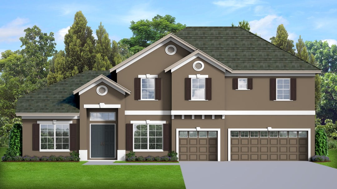 556-2545: Colonial Traditional 4 Bed, 4 Bath Luxury Home Plan, 2545 Sq Ft: Full Blueprints with ...