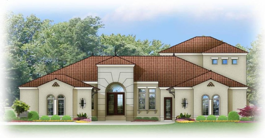 556-5446: Mediterranean Southwestern 3 Bed, 6 Bath Luxury Home Plan ...