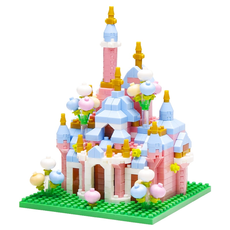 556 Pcs Pink Castle Micro Building Blocks Mini Blocks Building Sets ...