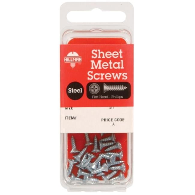 5562 10 x 1.5 in. Phillips Flat Head Sheet Metal Screw Carded 6 - pack of 10 - Walmart.com