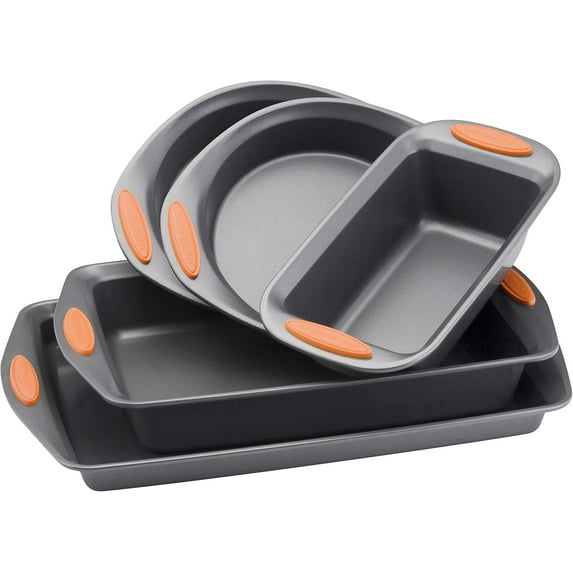 55673 Nonstick Bakeware Set with Grips includes Nonstick Bread Pan ...