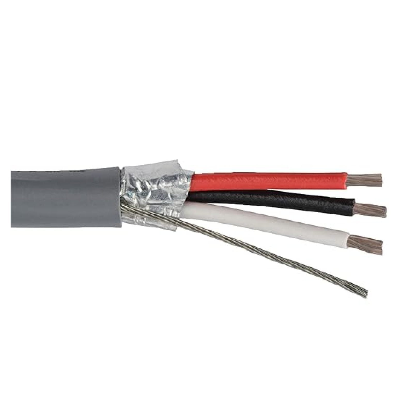 5576-100 Multi-Conductor Cable 3 Conductor 22AWG Stranded Shielded PVC ...